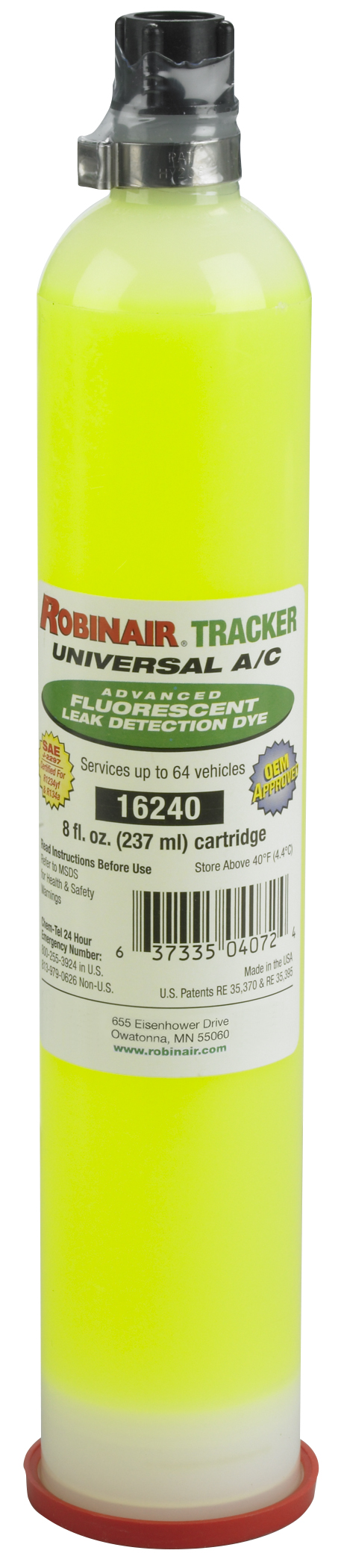 Tracker Universal A/C Fluorescent Dye | Robinair